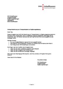 Transportkosten_Formular | SVA Schaffhausen